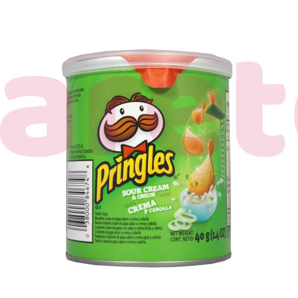 PAPAS FRITAS PRINGLES CREMA Y CEBOLLA 40 GR