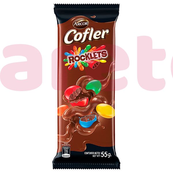 COFLER CHOC TAB CONFITADO 12X10X55
