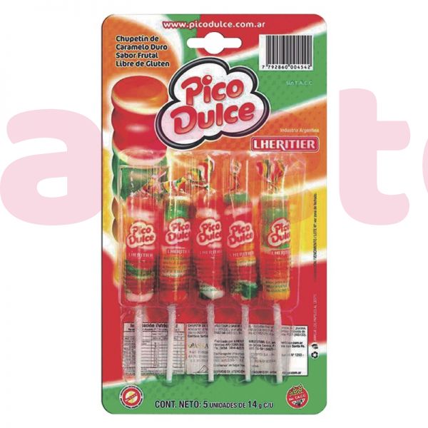LHERITIER CHUPETIN PICO DULCE BLISTER *5UNI