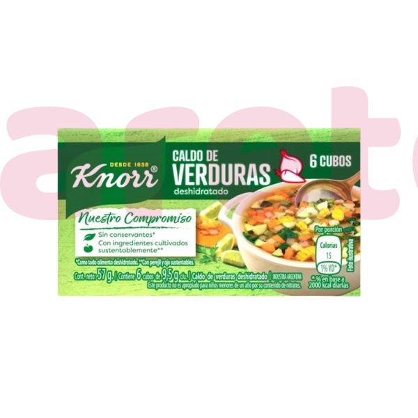 CALDO KNORR DE VERDURA 6 CUBITO
