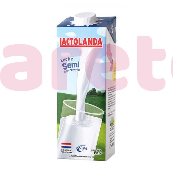 LECHE LACTOLANDA UAT SEMIDESCREMADA 1LITRO