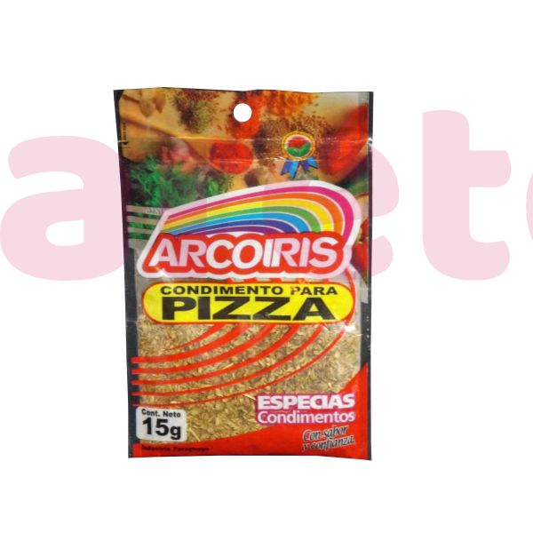CONDIMENTO PARA PIZZA ARCO IRIS 15 GR