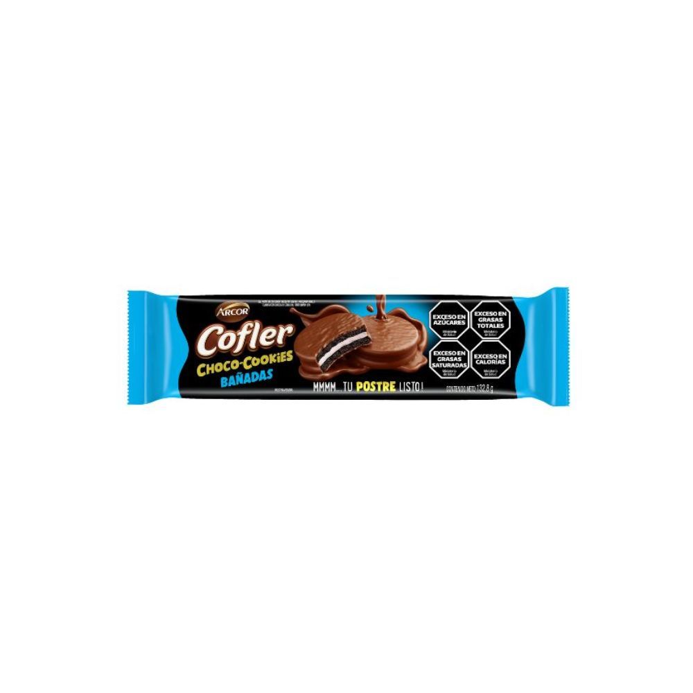 GALLETITA ARCOR COFLER CHOCO COOKIES BAÑADAS 132.8