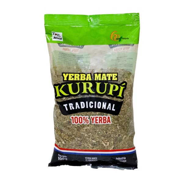 YERBA MATE KURUPI TRADICIONAL BOLSA 100GR
