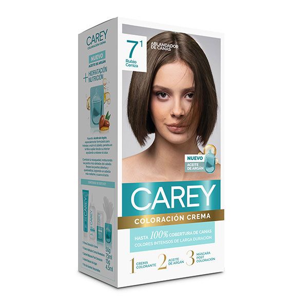 CAREY TINT.KIT COMP.RUBIO CENIZA Nº 7.1