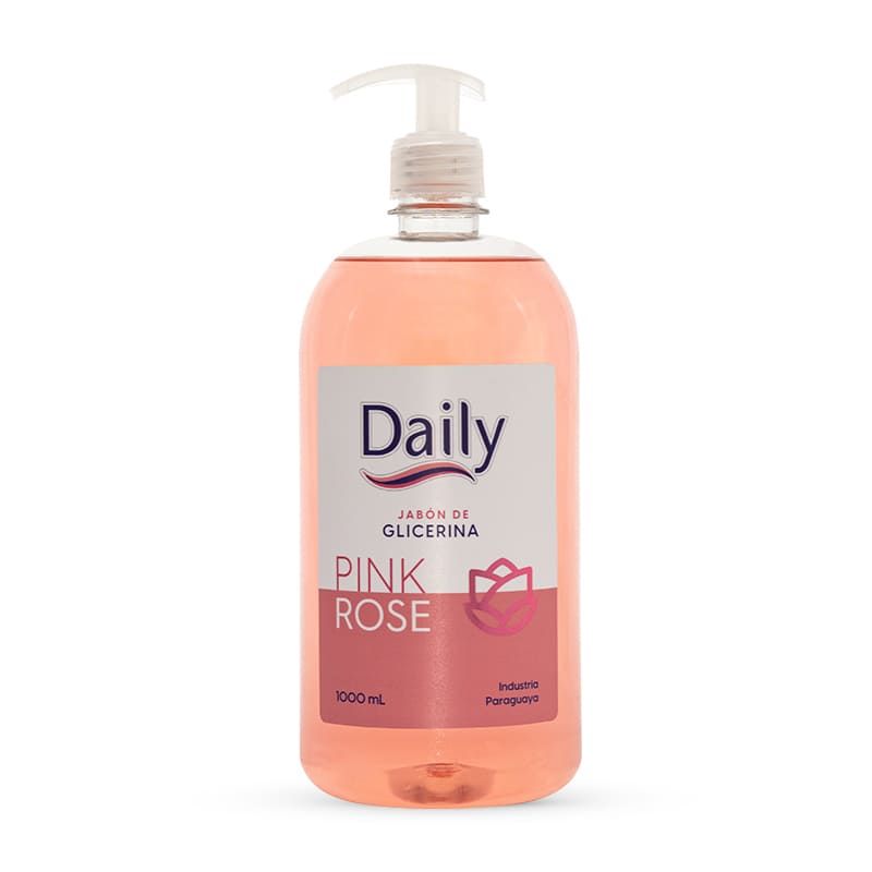 JABÓN LIQ DAILY GLICERINA PINK ROSE VÁLVULA 1000ML