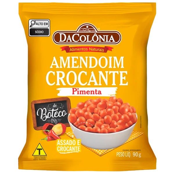 MANI CROCANTE DACOLONIA PIMIENTA ROJA 90GR